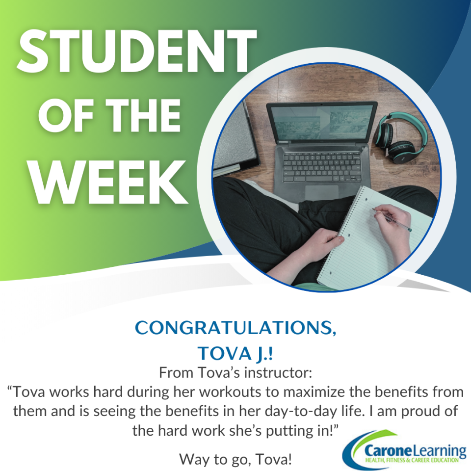 Meet Tova J. – Carone Learning Student of the Week - Carone Learning ...